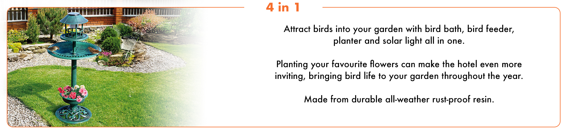 4-in-1 Solar Bird Hotel | Easylife